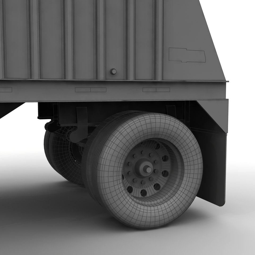 3d Dakota Grain Pup Trailer Model