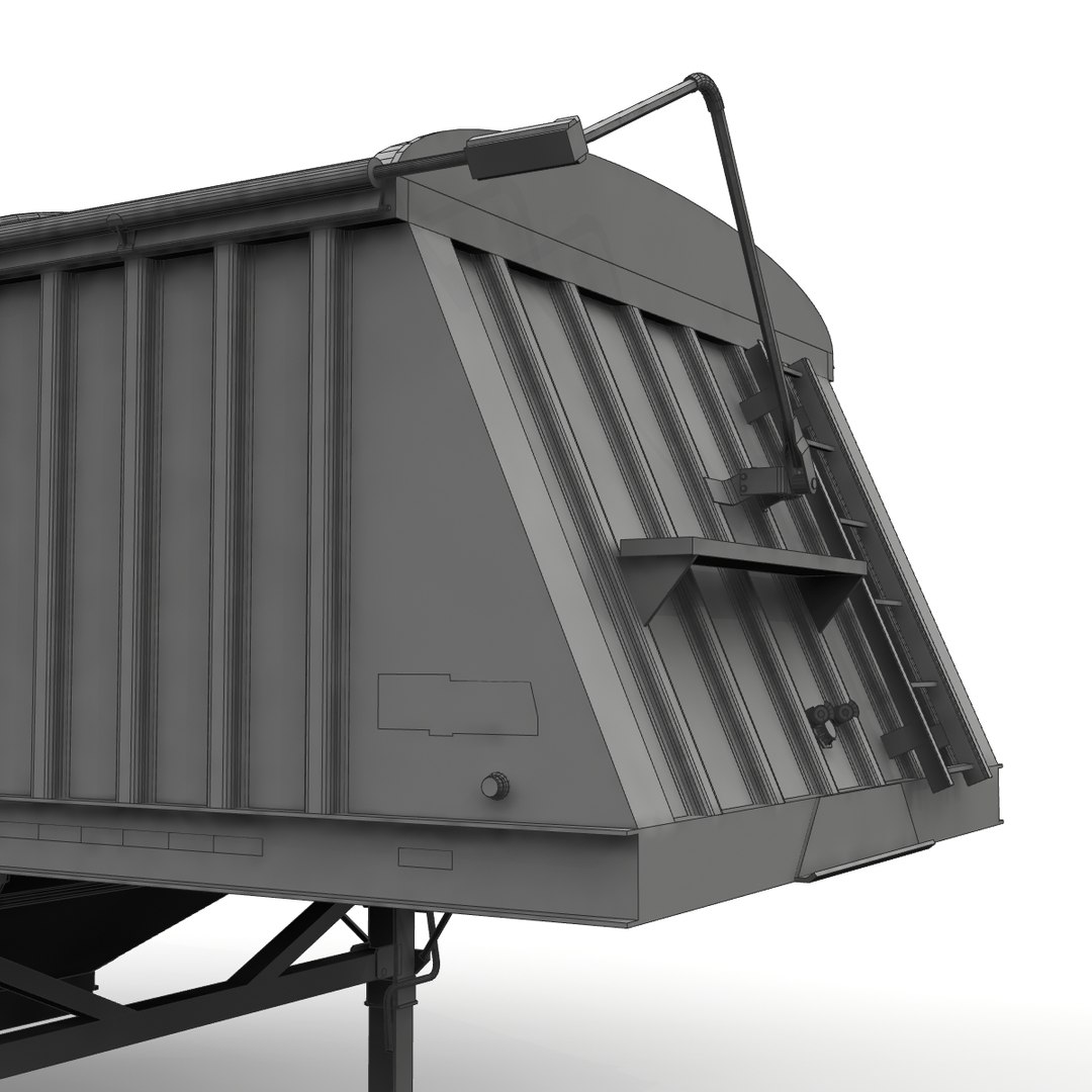 3d Dakota Grain Pup Trailer Model