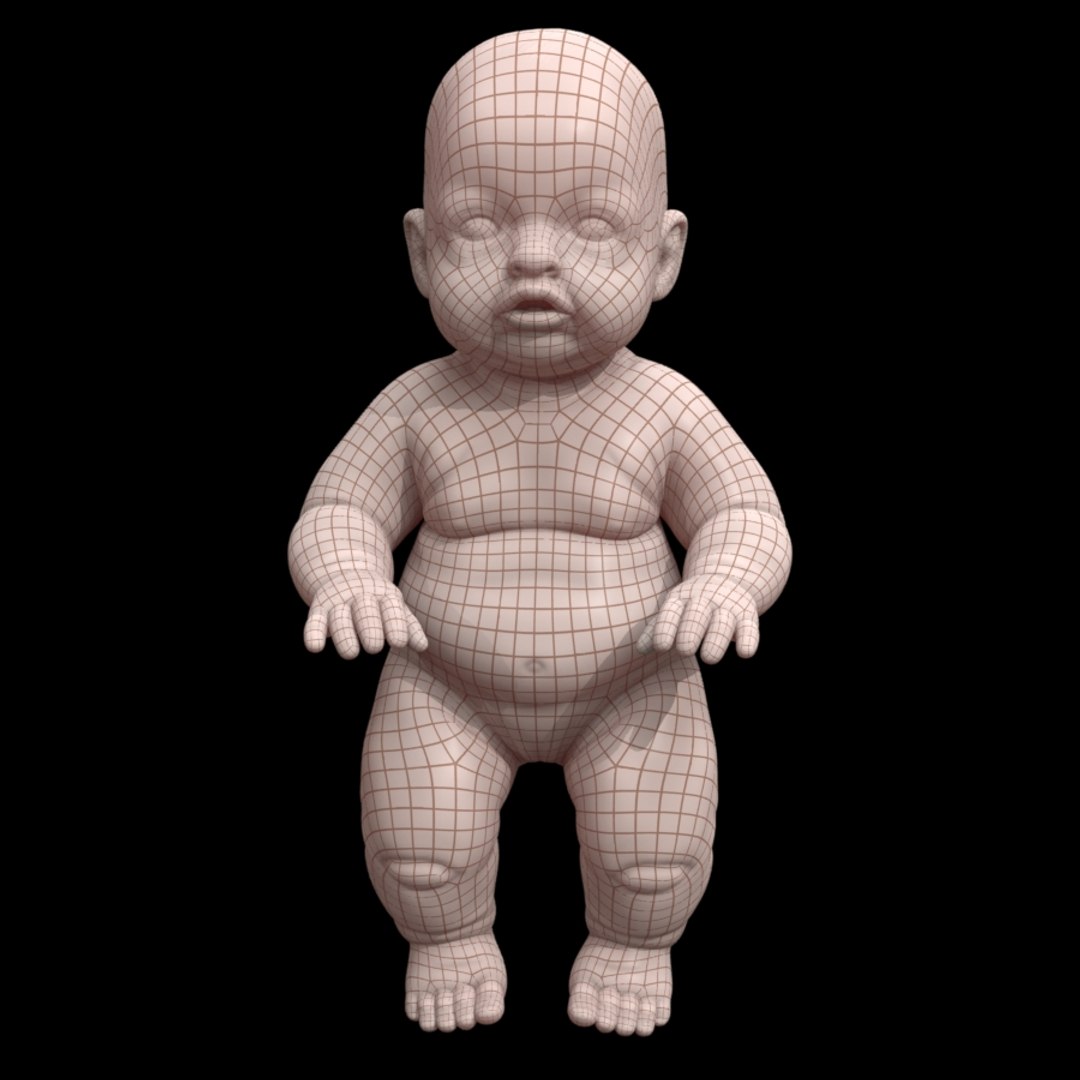 Toy Baby 3d Model