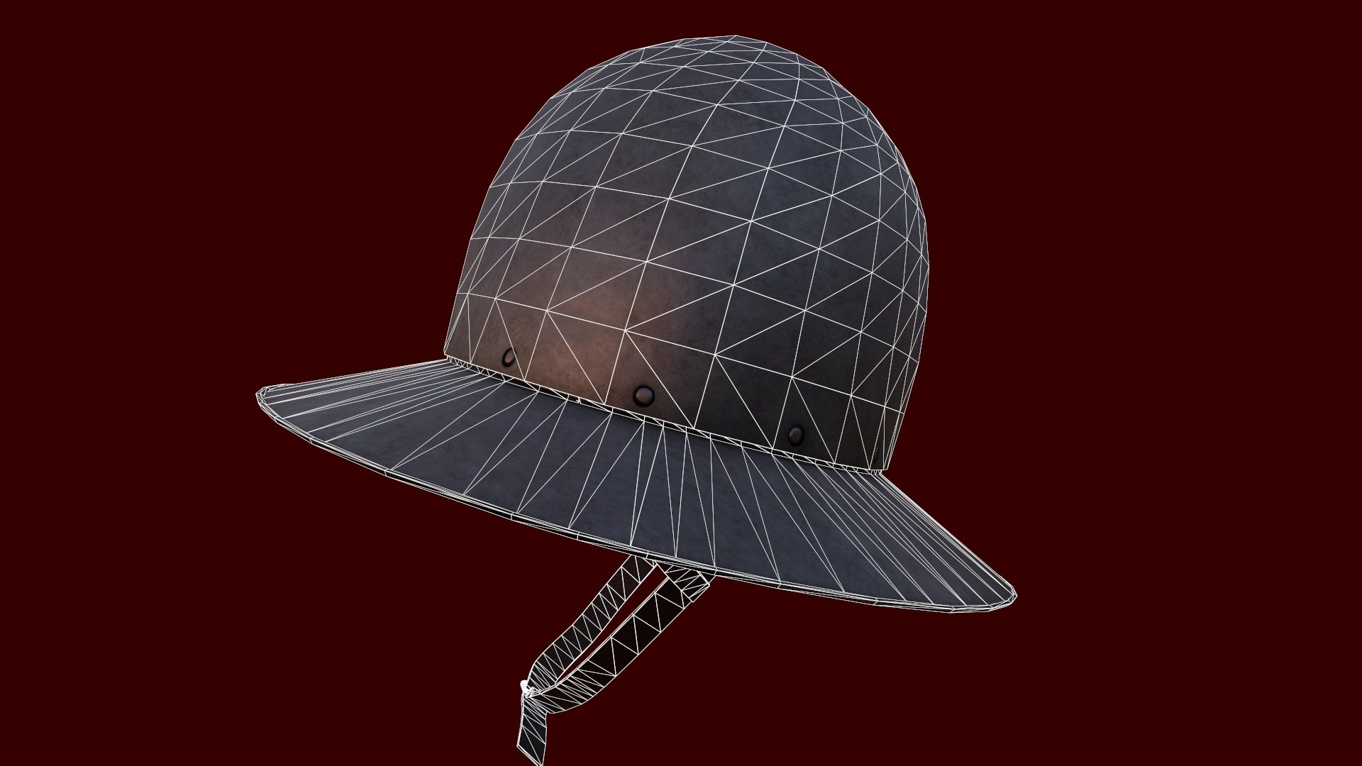 3D Model Low-poly Helmet - TurboSquid 1417716