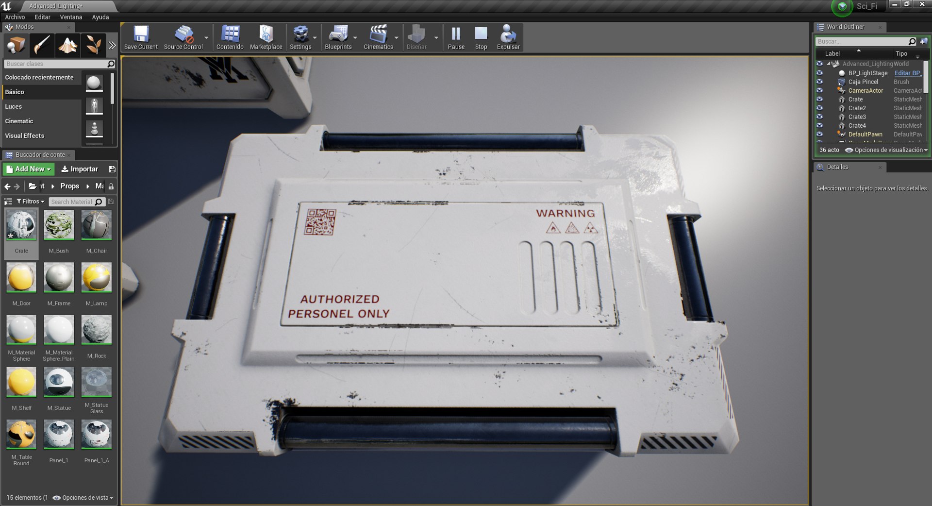 Futuristic Crate Sci-fi 3D Model - TurboSquid 1197819