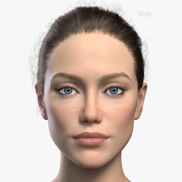 woman girl female 3d model