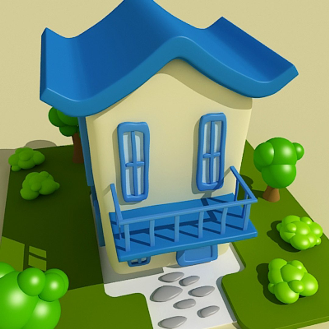 3d cartoon home model