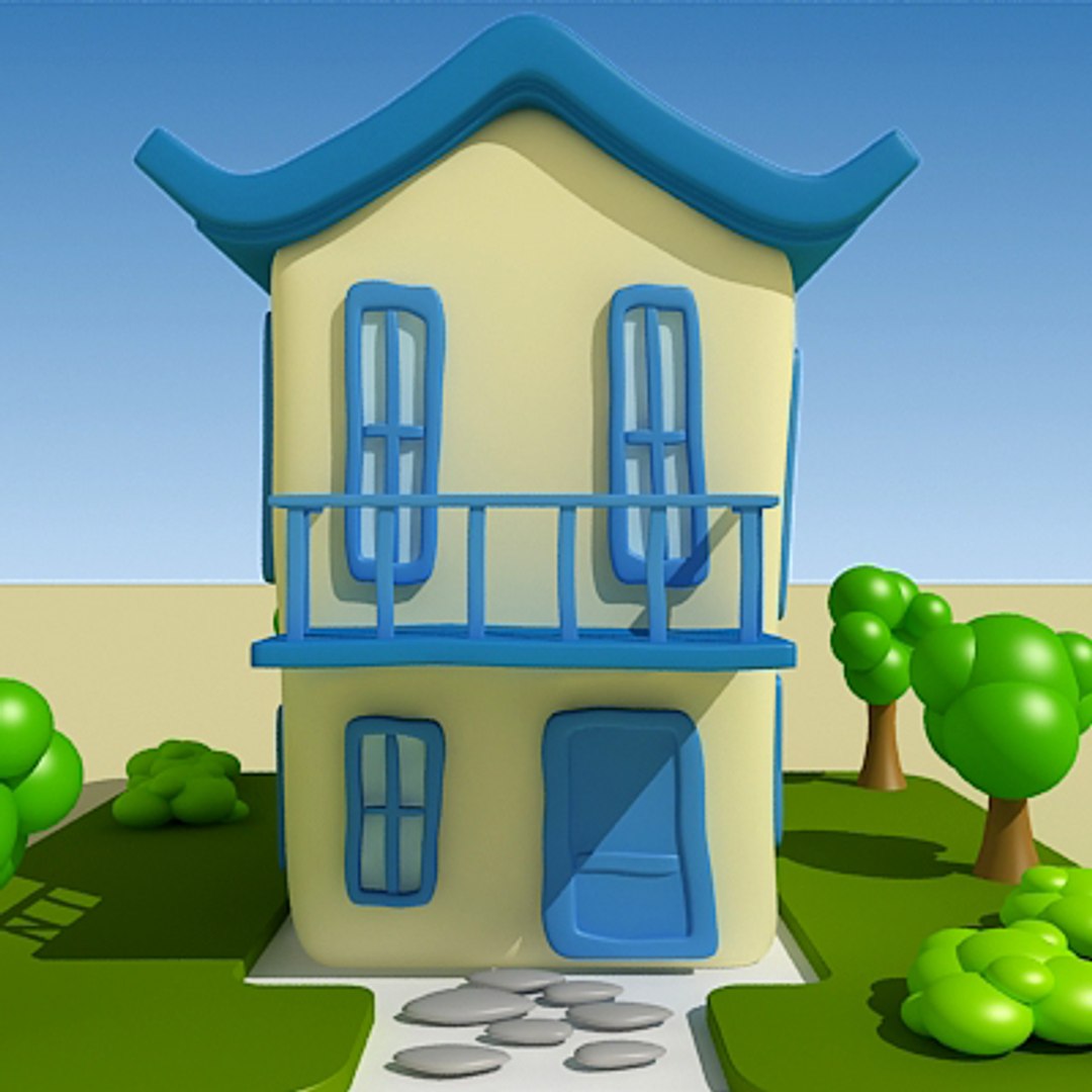 3d cartoon home model
