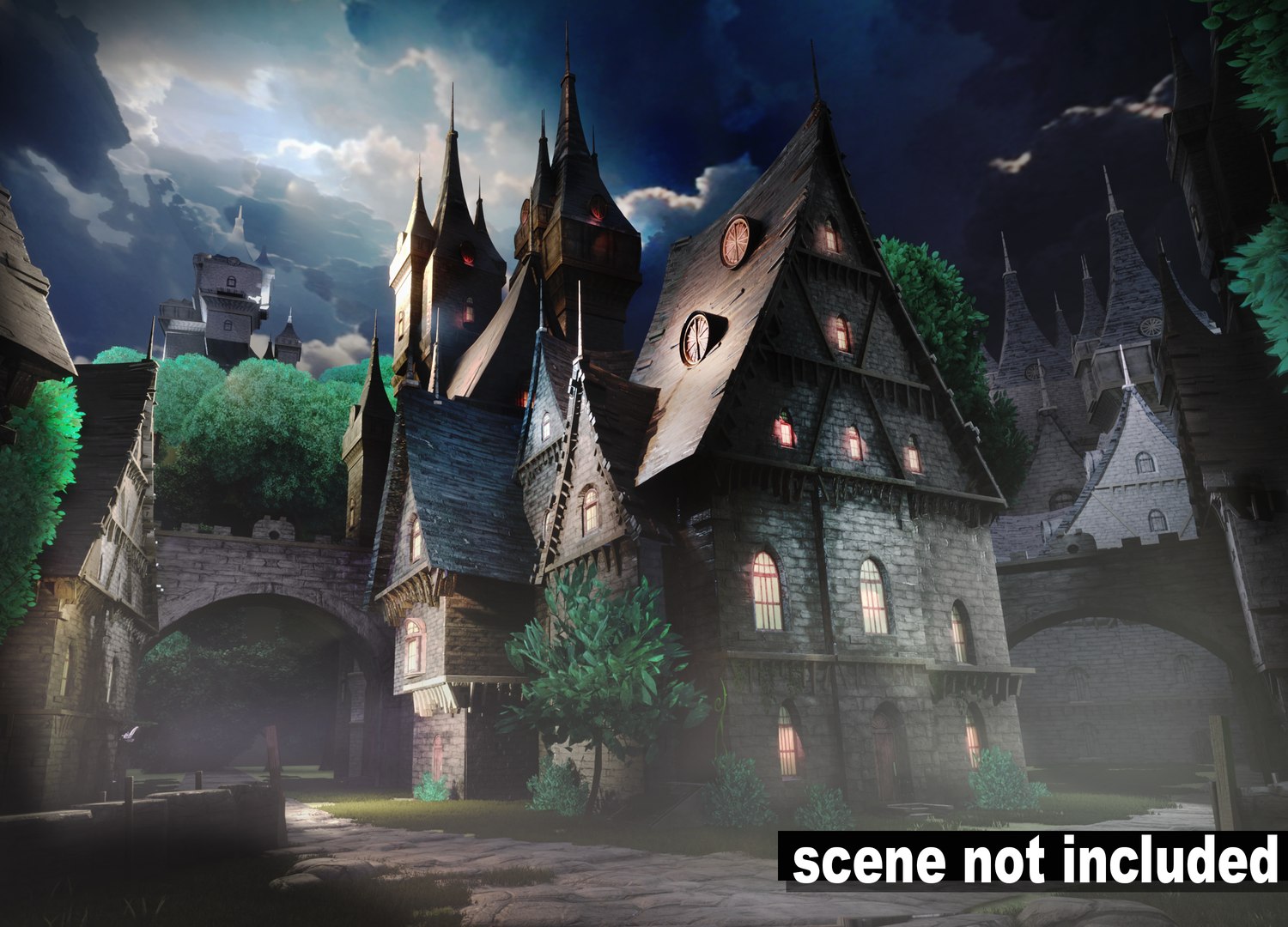 Stylized Castle Modular Pack By Arti 3D Model - TurboSquid 2107390