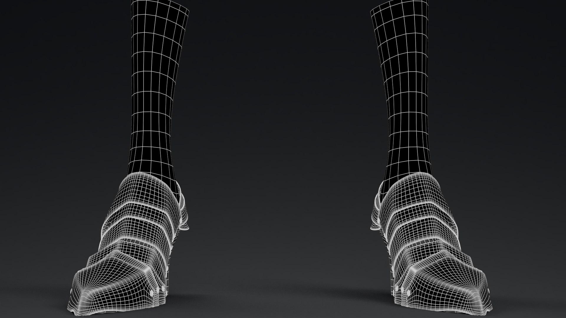3D Female Knigt Foot Armor MidPoly Model - TurboSquid 2034163
