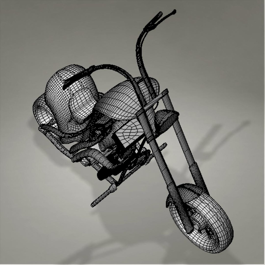 Minichopper Motorcycle 3ds
