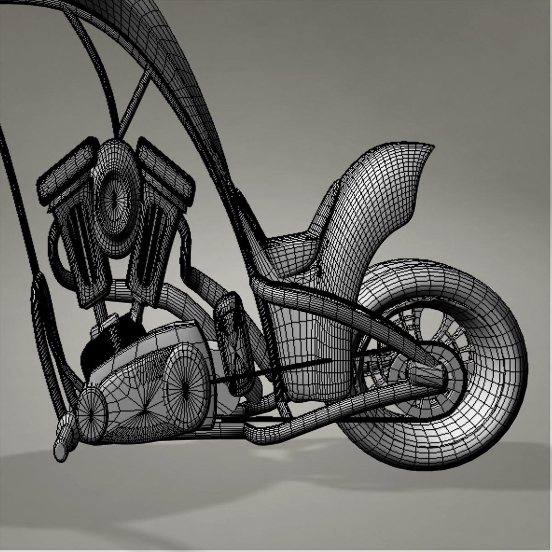 Minichopper Motorcycle 3ds