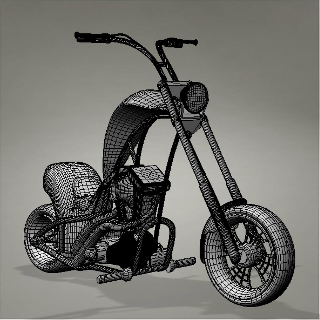 Minichopper Motorcycle 3ds