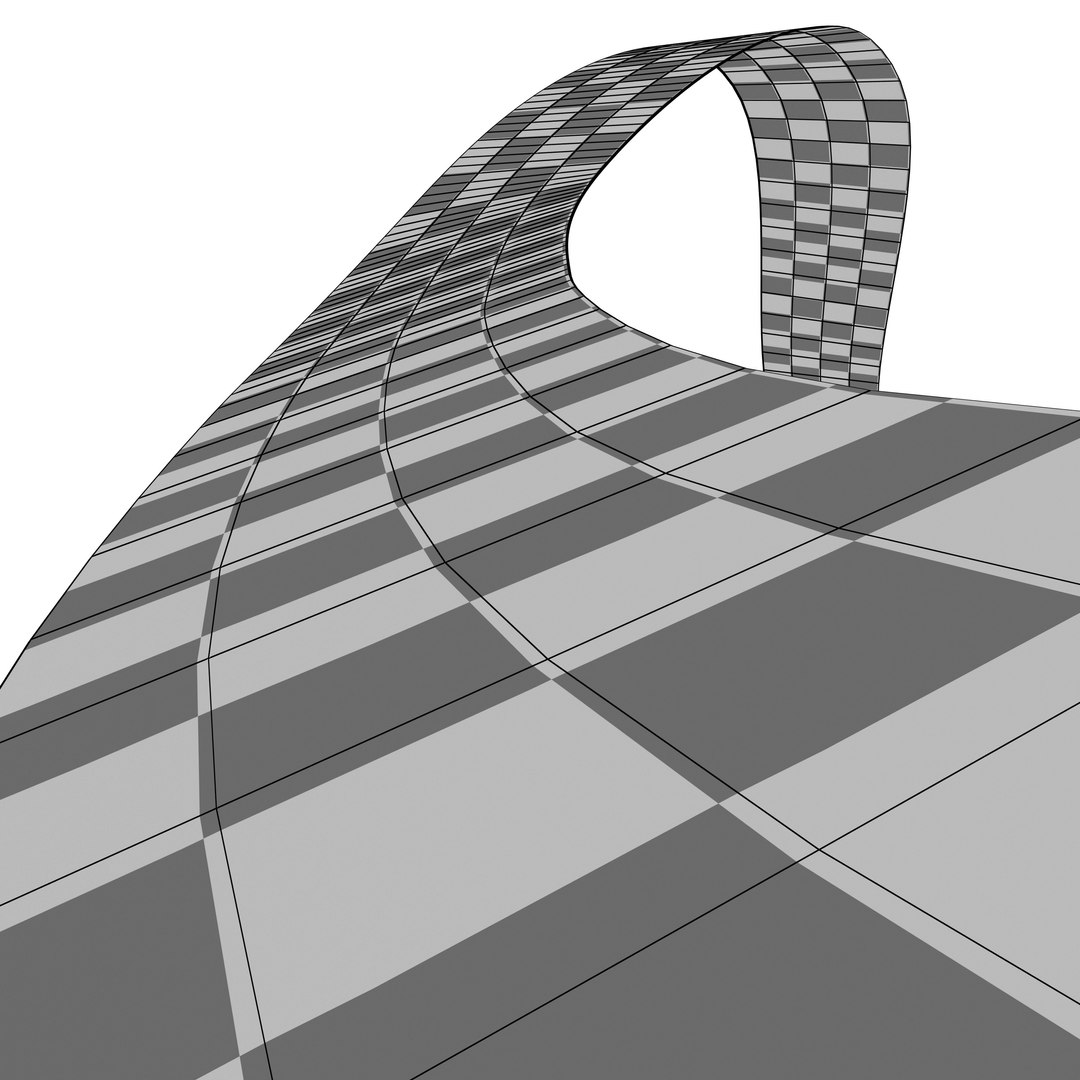 Editable Winding Asphalt Two Lane Road With Markings 05 3D Model ...