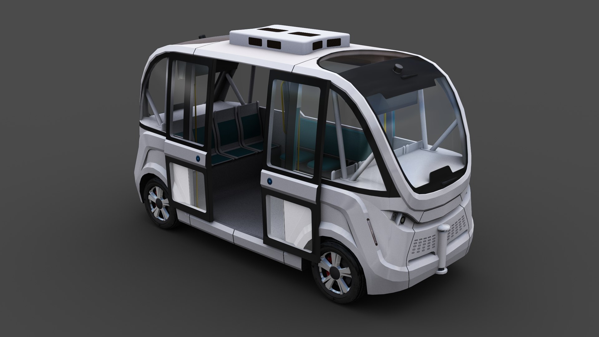 3D E-Shuttle With Interior Pack 1 - TurboSquid 2217066