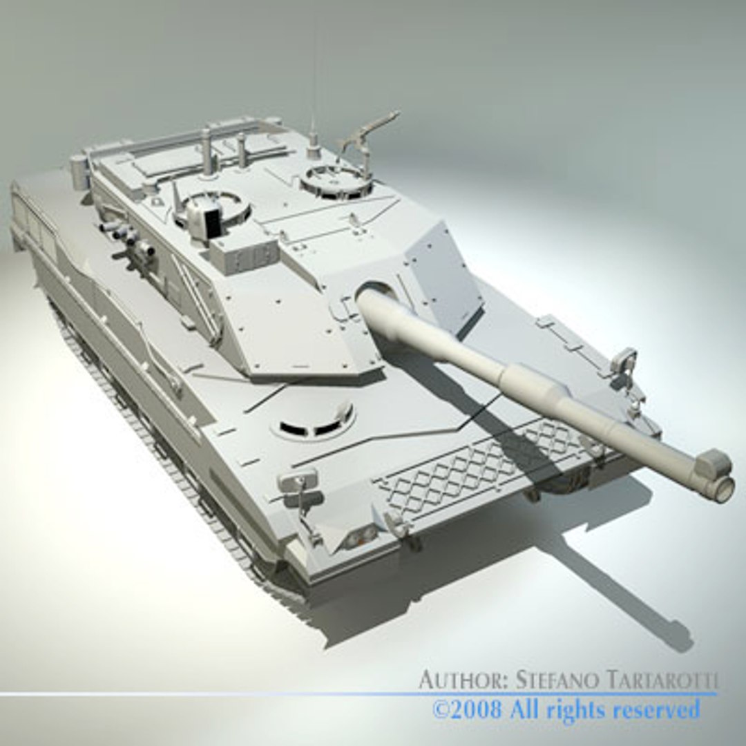 3d Model Ariete Battle Tank