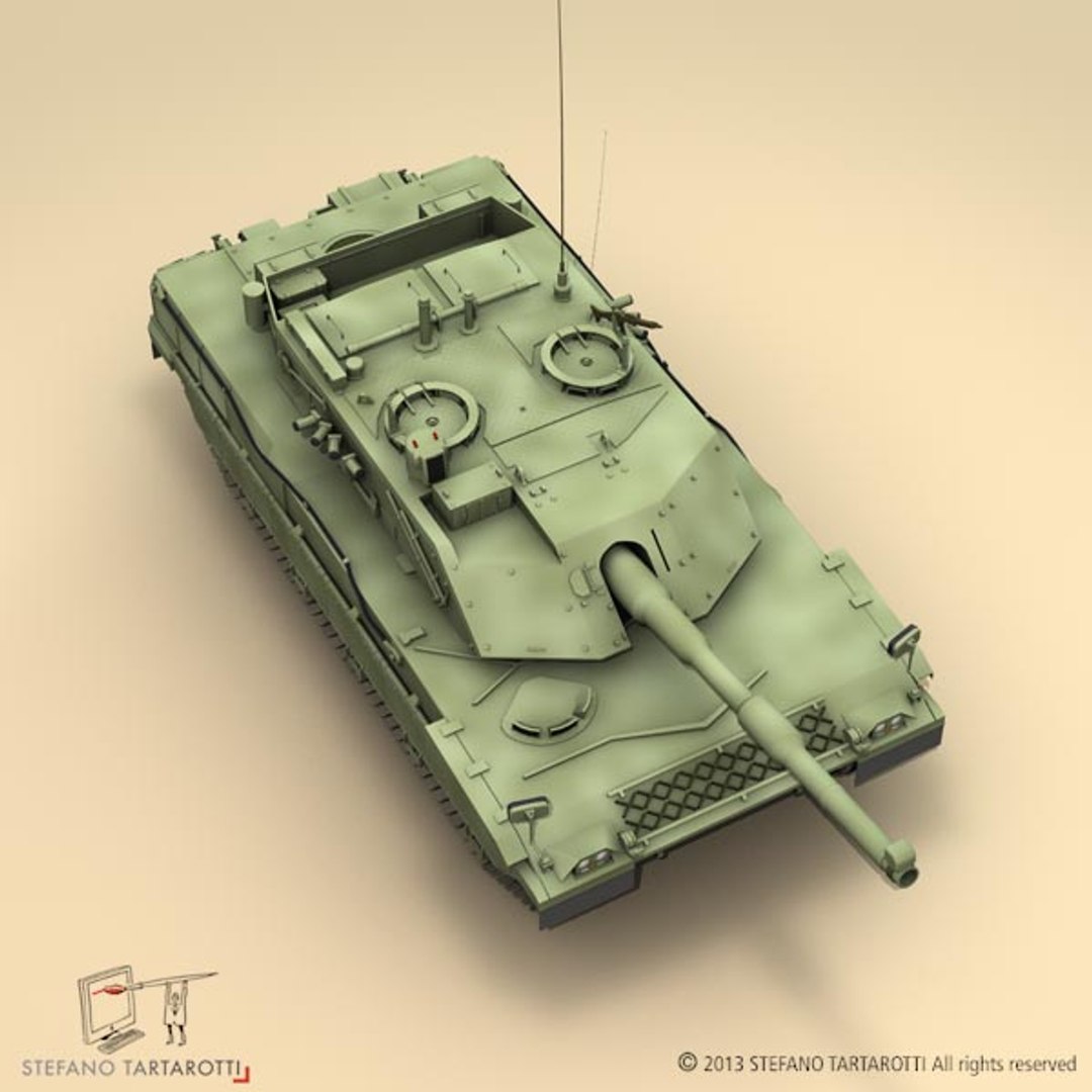 3d Model Ariete Battle Tank