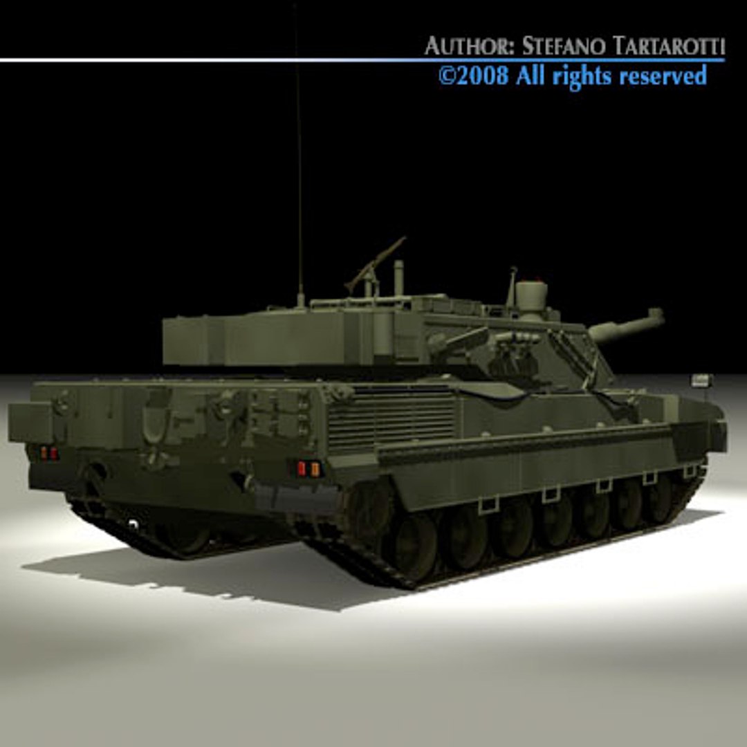 3d Model Ariete Battle Tank