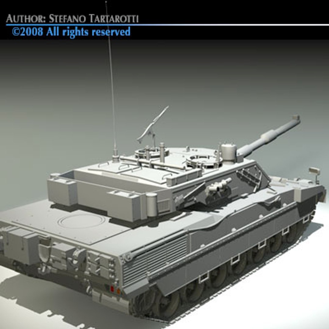 3d Model Ariete Battle Tank