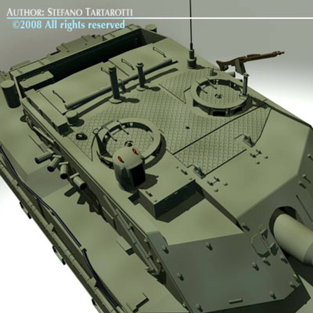 3d Model Ariete Battle Tank
