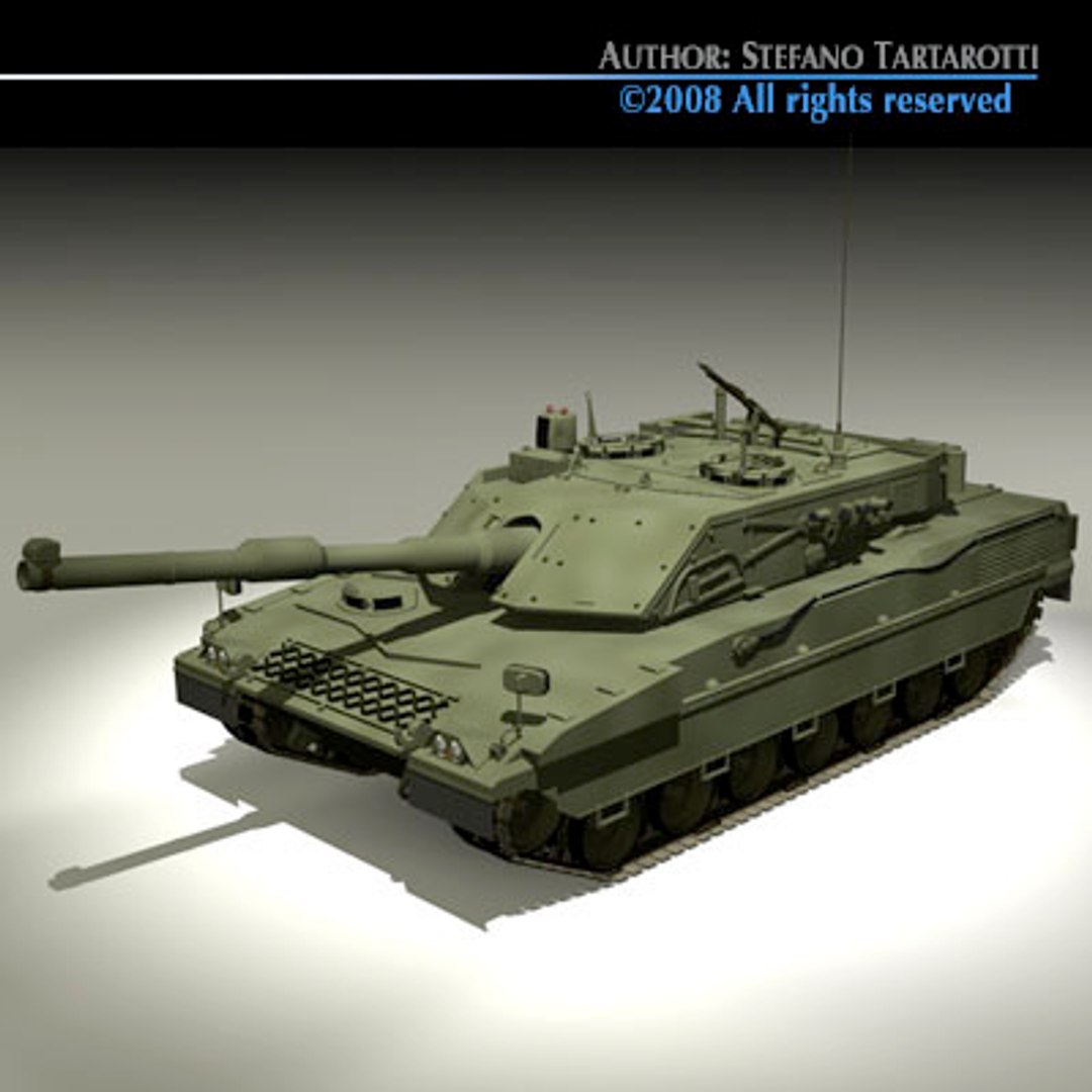 3d Model Ariete Battle Tank