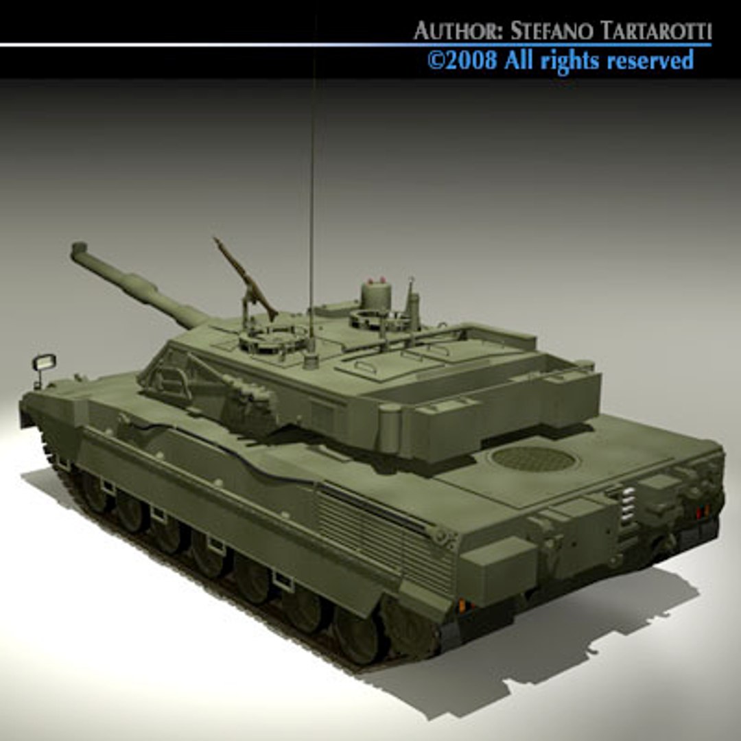 3d Model Ariete Battle Tank