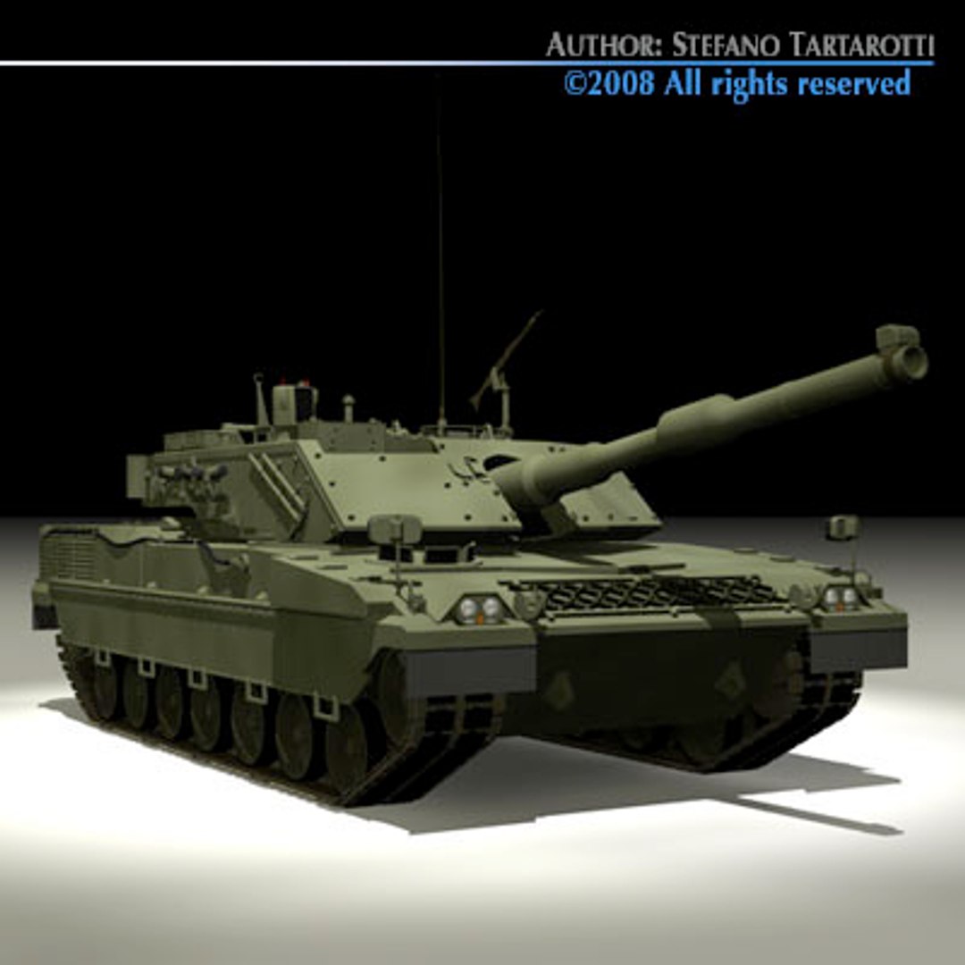 3d Model Ariete Battle Tank