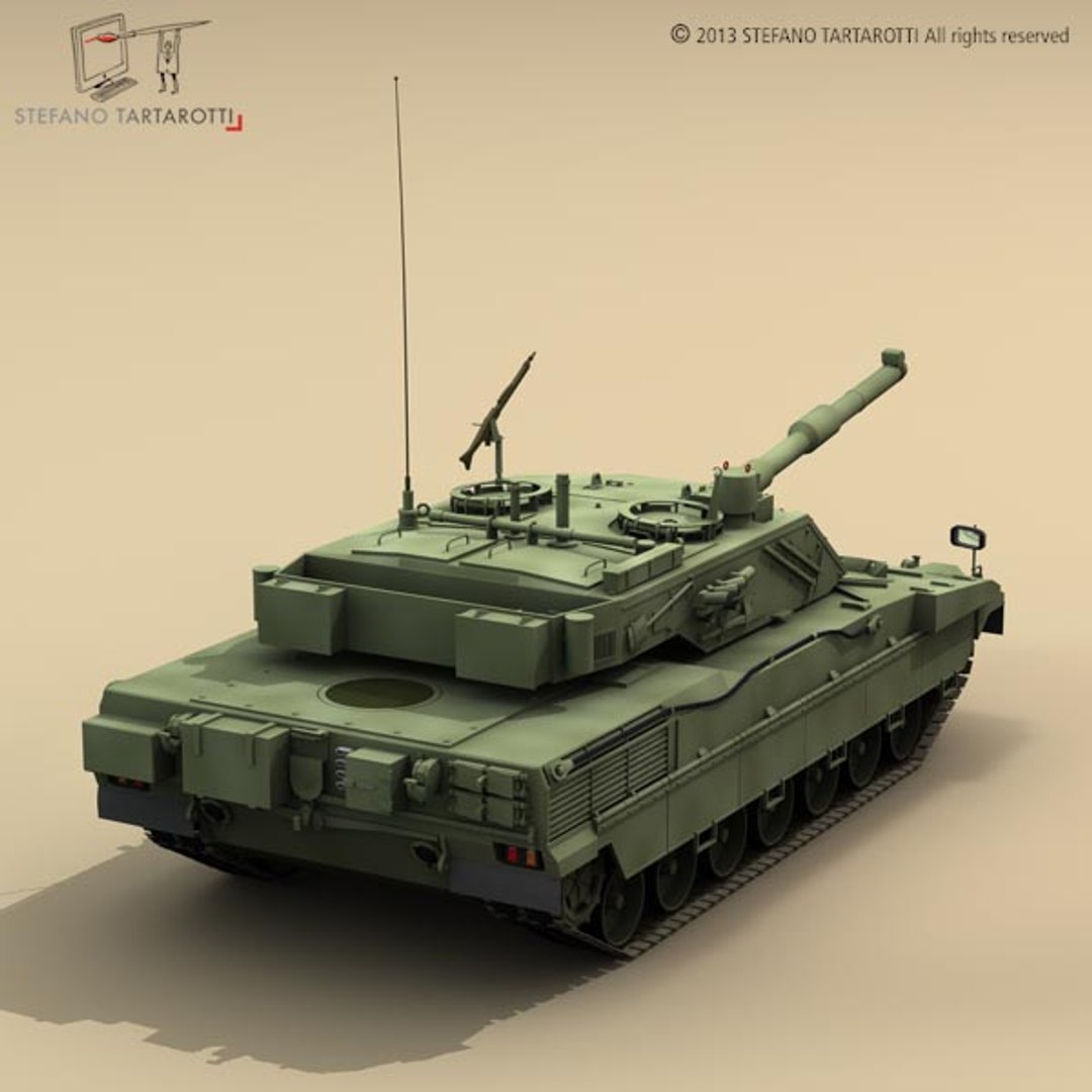 3d Model Ariete Battle Tank