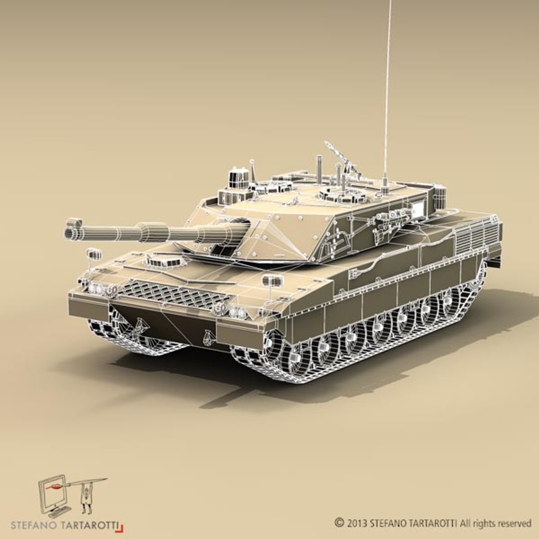 3d Model Ariete Battle Tank