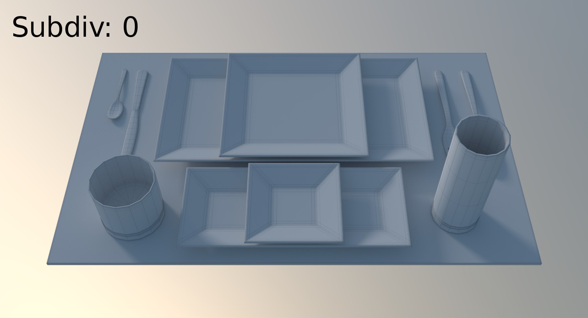 Place Setting 3D Model - TurboSquid 1179318