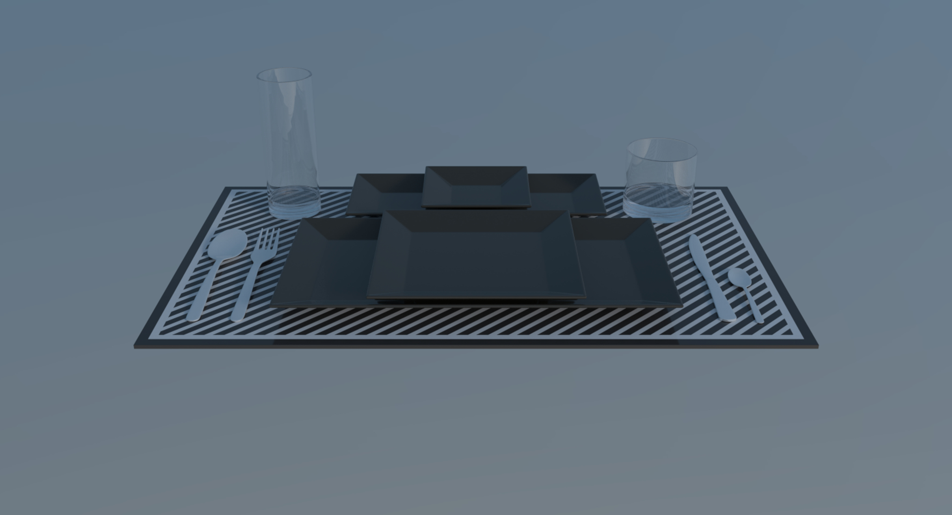 Place Setting 3D Model - TurboSquid 1179318