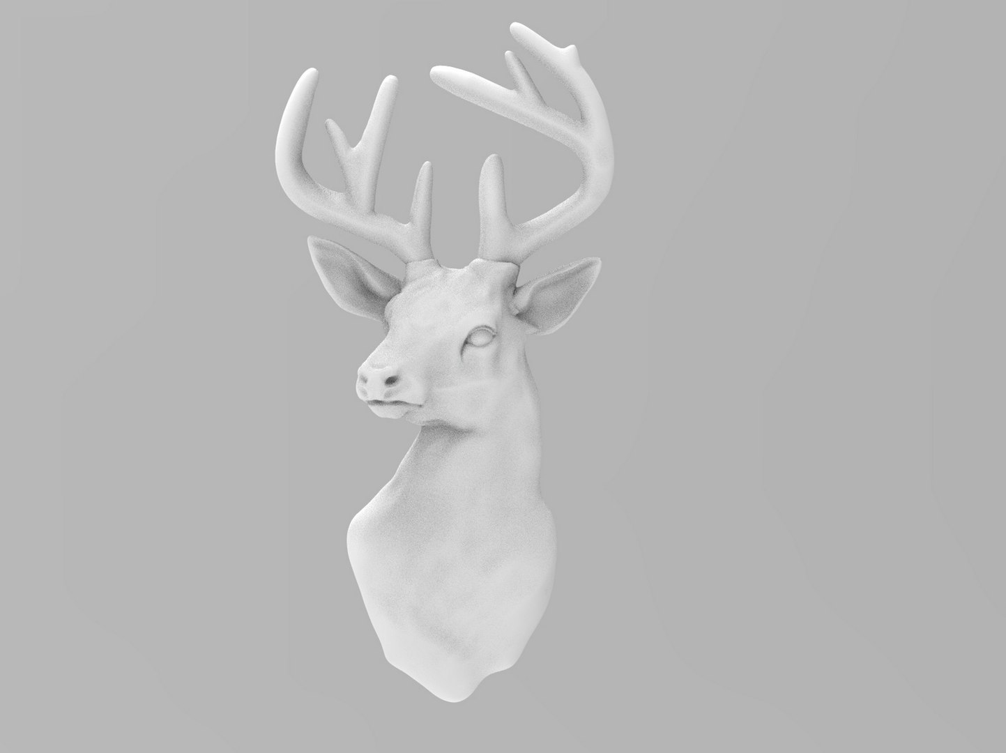 3D Deer Head Bas Relief 3D Print Model Model - TurboSquid 1876213
