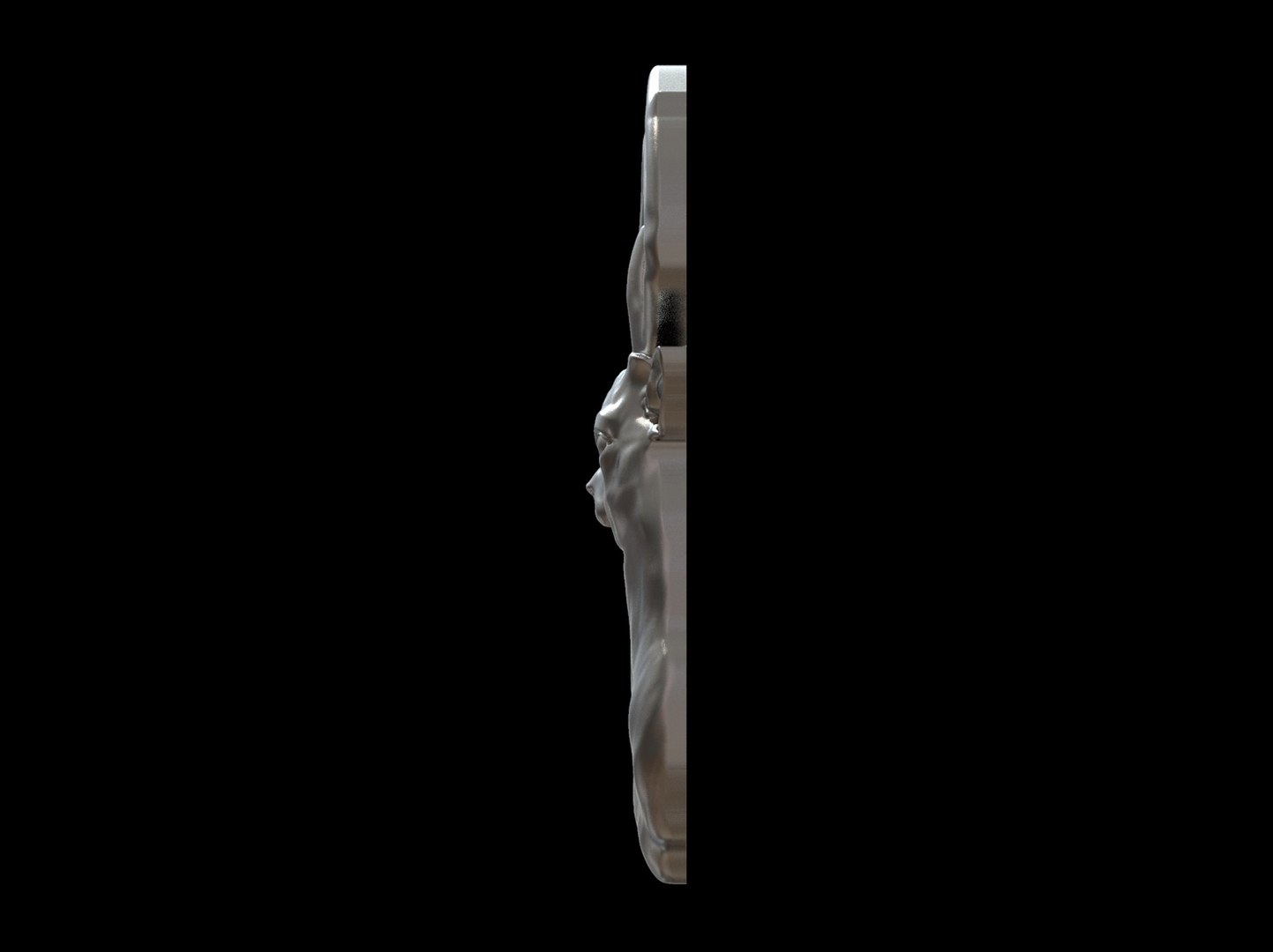 3D Deer Head Bas Relief 3D Print Model Model - TurboSquid 1876213
