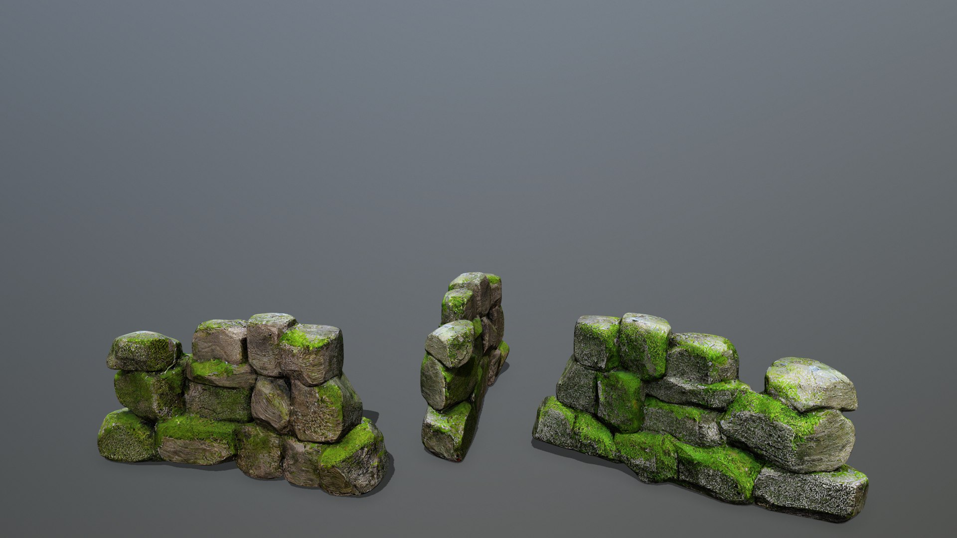 Wall Set 3D Model - TurboSquid 2197219