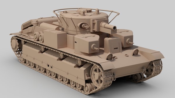 3D soviet t28 medium tank track model - TurboSquid 1620046
