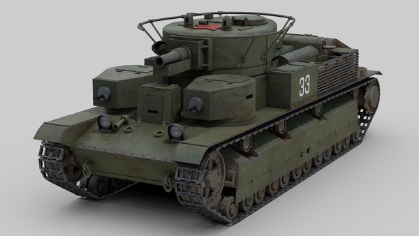 3D soviet t28 medium tank track model - TurboSquid 1620046