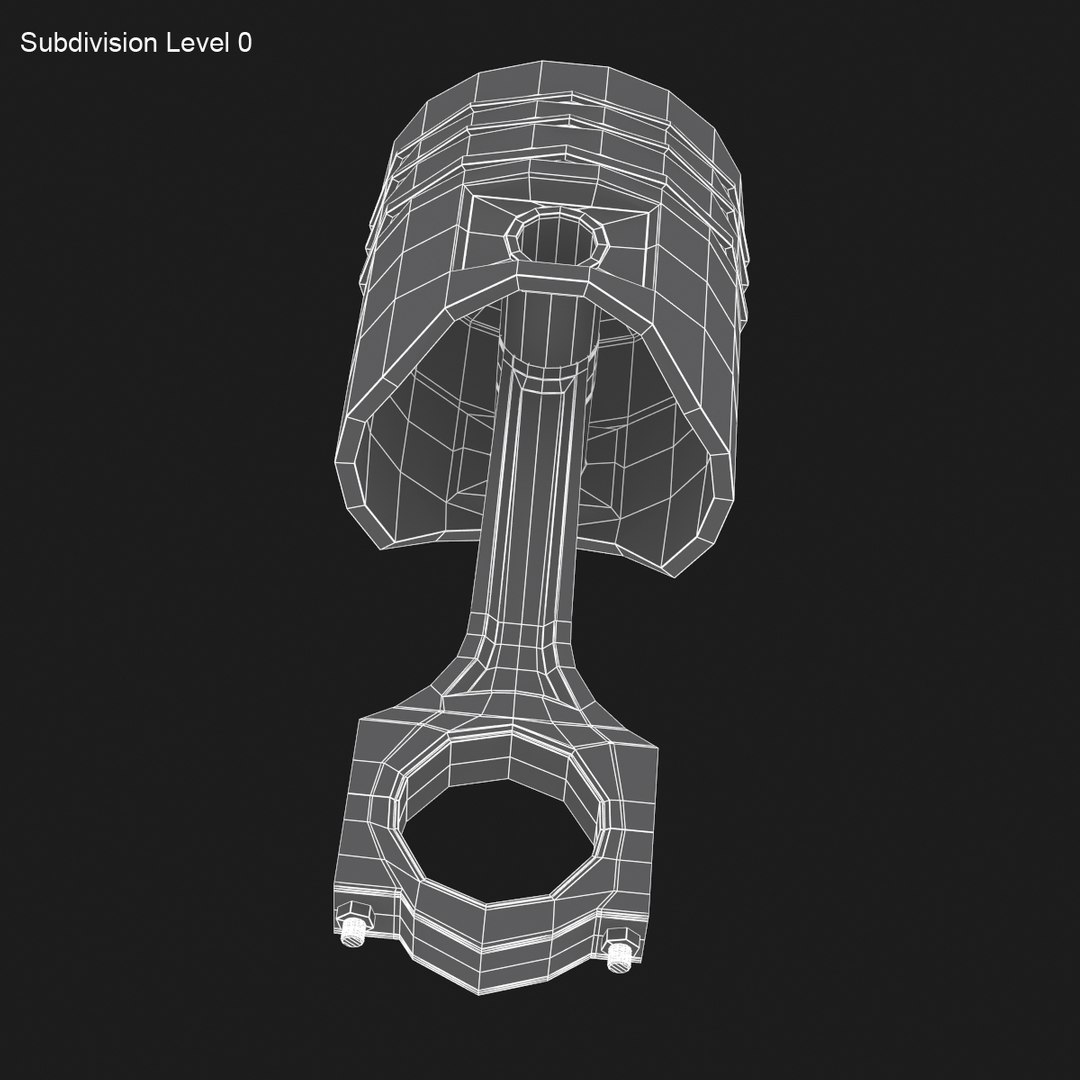 Petrol Engine Piston 3d Model