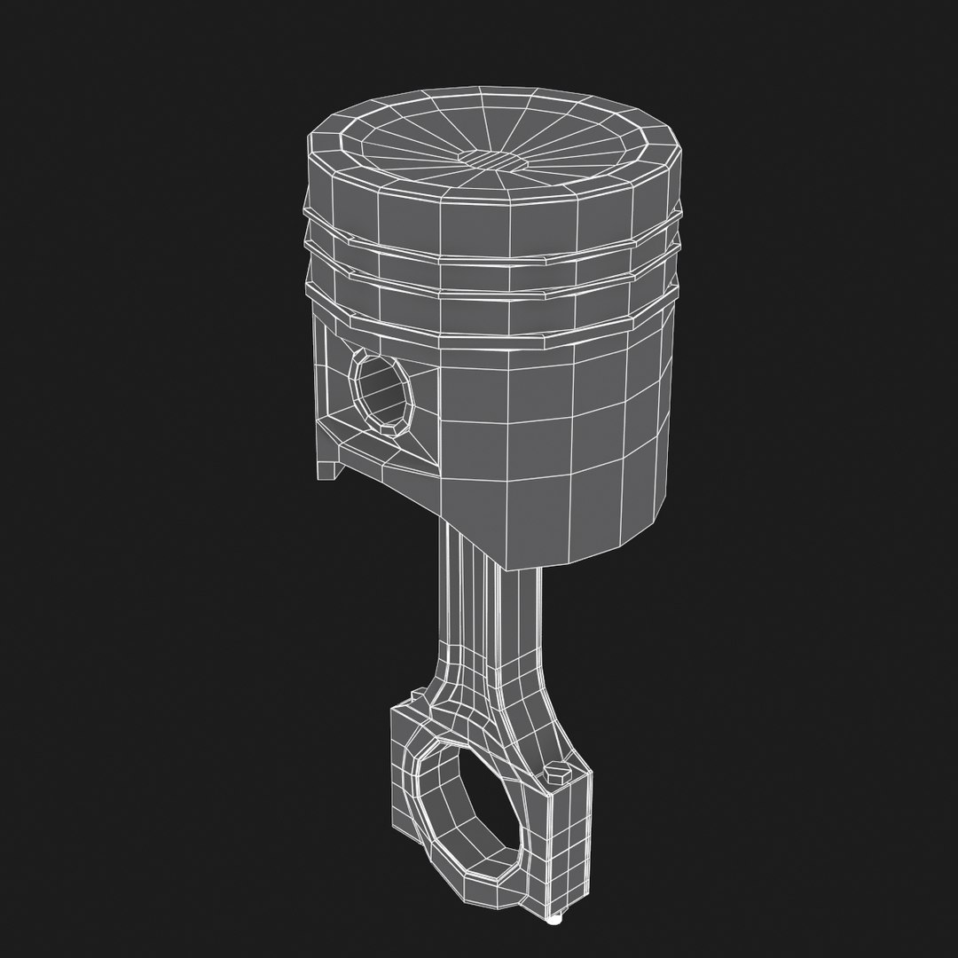 Petrol Engine Piston 3d Model