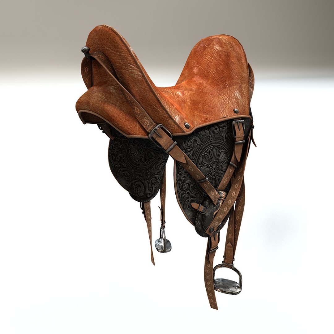 Horse Riding Saddle 3d Model