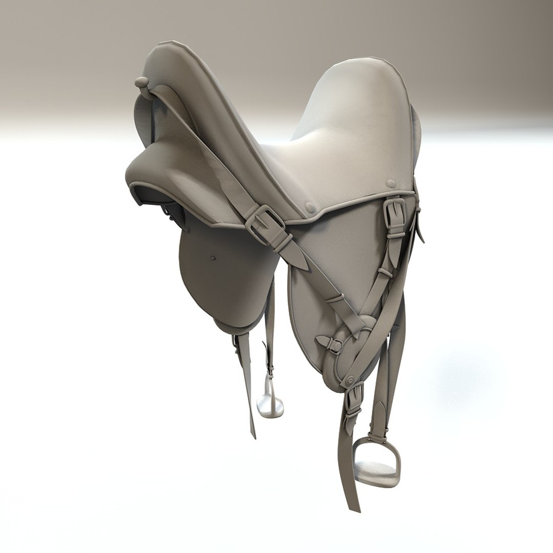 Horse Riding Saddle 3d Model