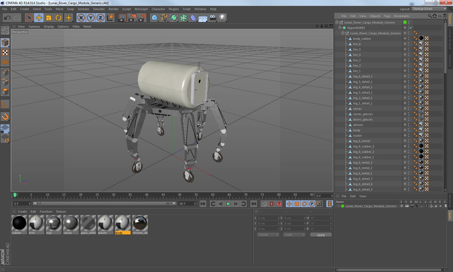 Lunar Rover Cargo Module 3D Model - TurboSquid 1318128