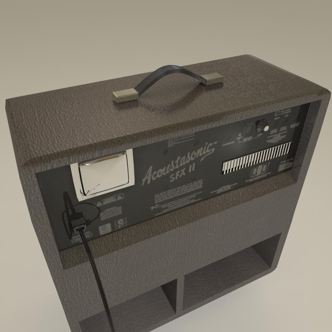 3d model fender acoustic guitar amp