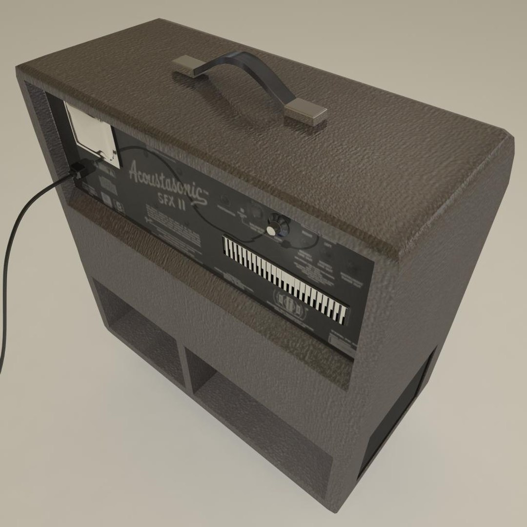 3d model fender acoustic guitar amp