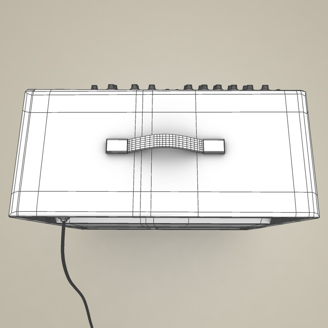 3d model fender acoustic guitar amp