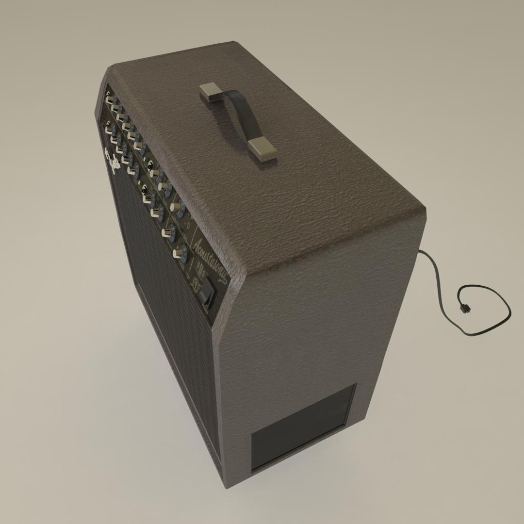 3d model fender acoustic guitar amp