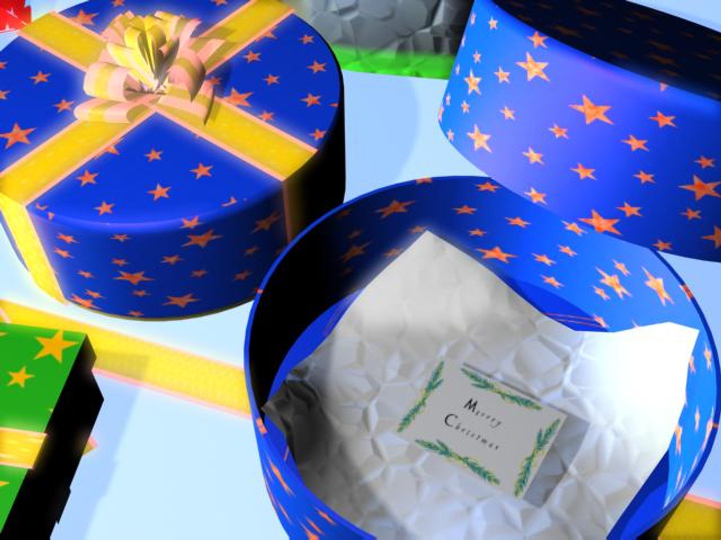 3d Model Openable Gift Box Set