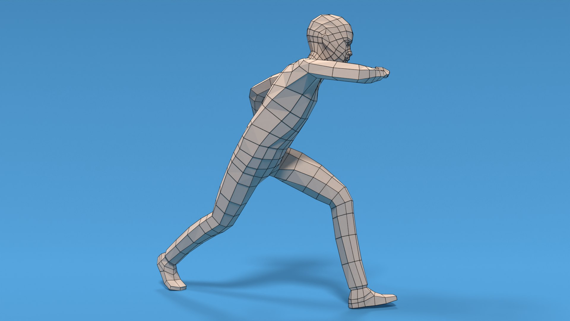 3D model Low Poly Kid Capoeira - TurboSquid 1914053