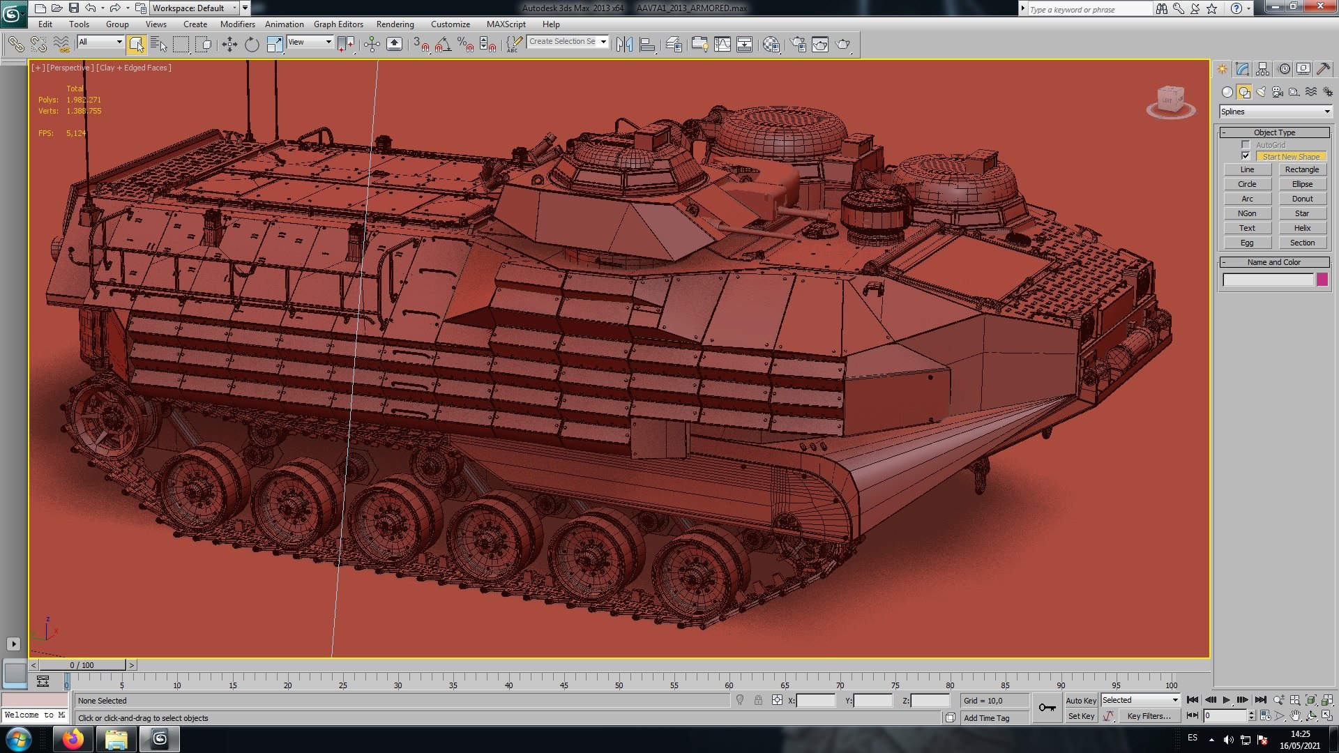3D AAV7-A1 Armoured - TurboSquid 1733556
