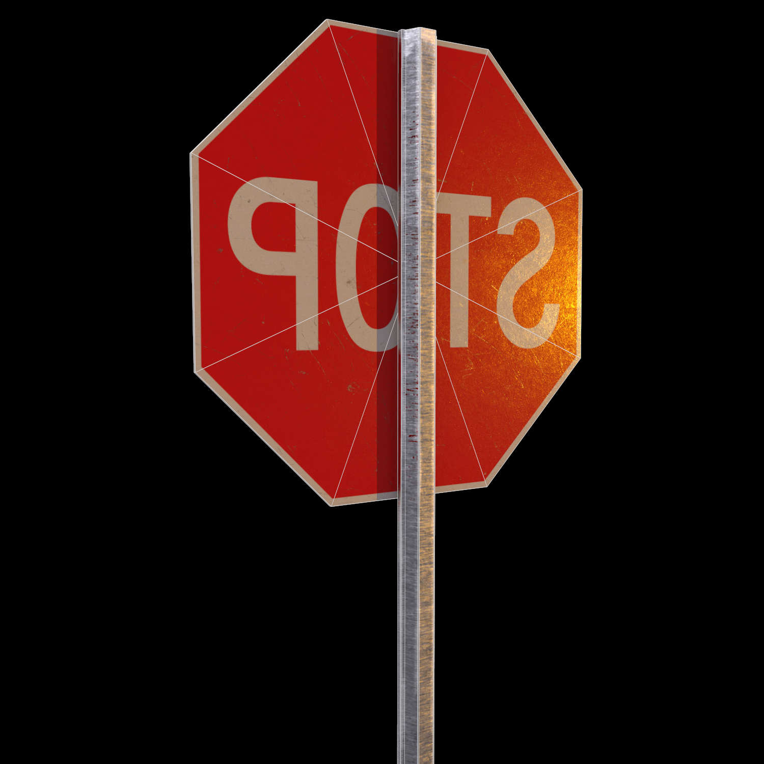 Stop sign 3D model - TurboSquid 1157340