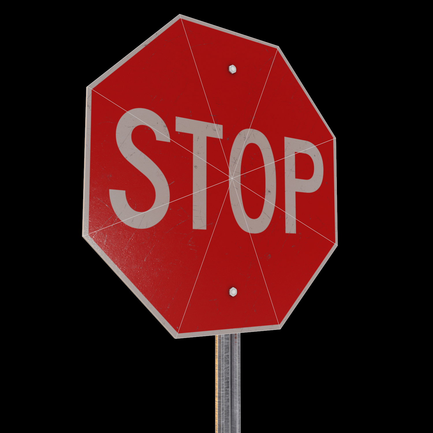 Stop sign 3D model - TurboSquid 1157340