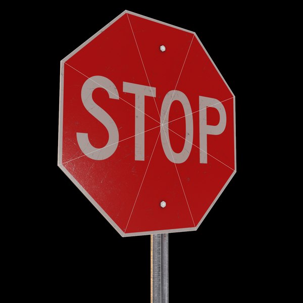 Stop sign 3D model - TurboSquid 1157340