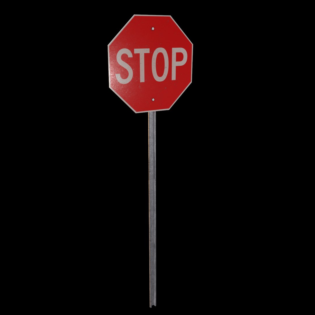 Stop Sign 3D Model - TurboSquid 1157340