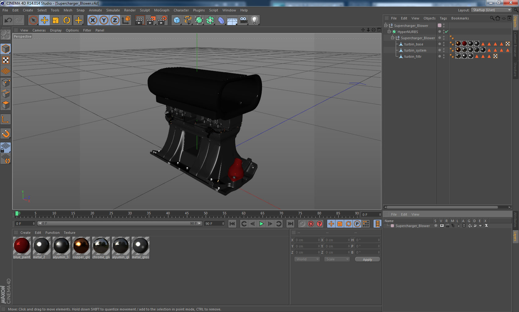 3D supercharger blower model - TurboSquid 1300145