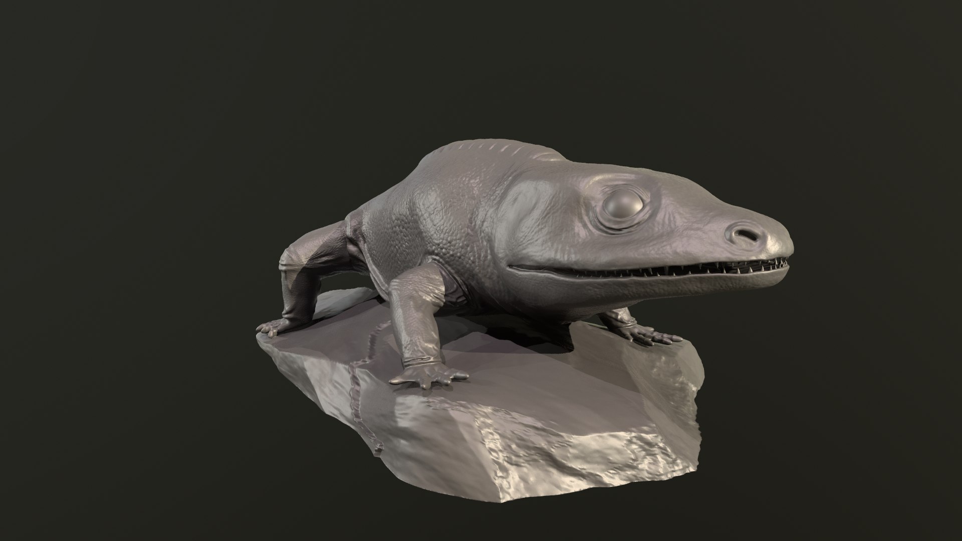 Cacops Aspidephorus 3D Model - TurboSquid 1626935